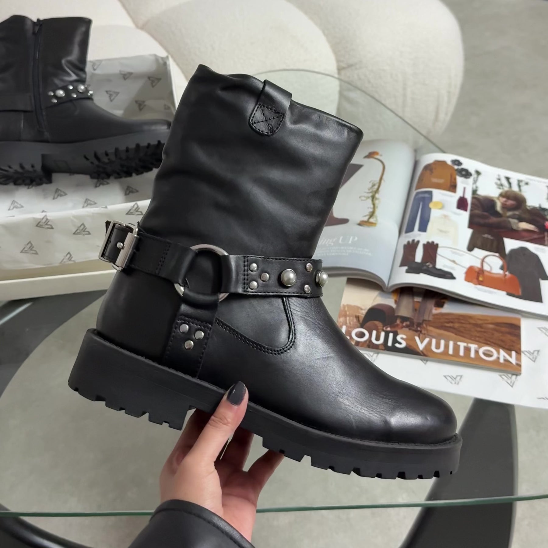 Biker jewel boots – Vectragi